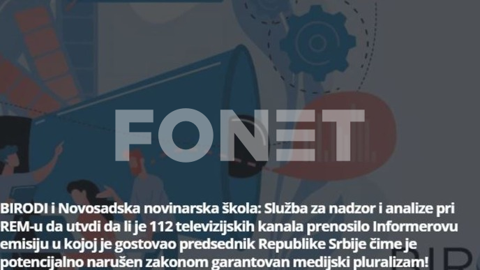 Fonet :: Društvo :: Ko je prenosio TV Informer?
