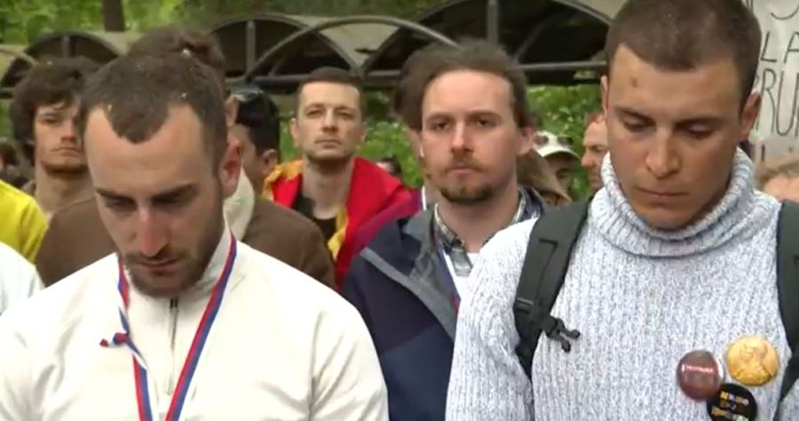 Studenti u Strazburu: Tišina i pismo Makronu - JUGPRESS